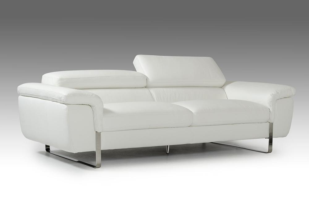 white leather sofa set
