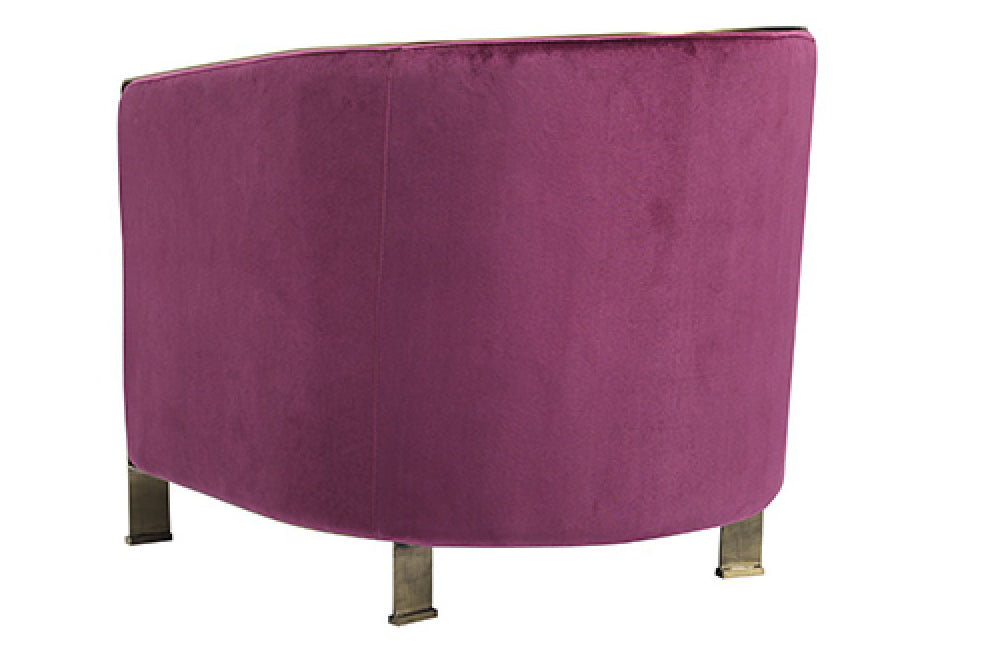 Divani Casa Anthony Modern Pink & Gold Accent Chair | Paramus Mega ...